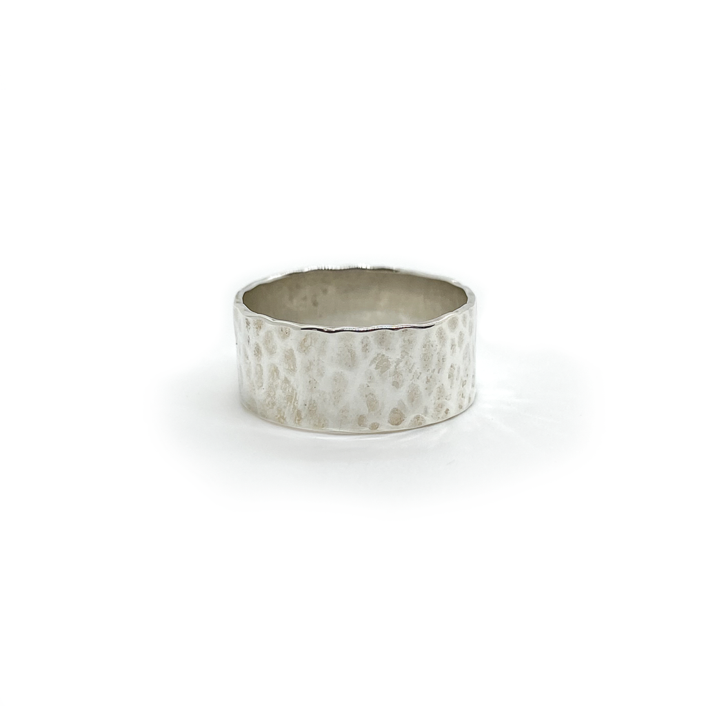 Constantine Designs Hammered Silver Band – Corktown Jewellery